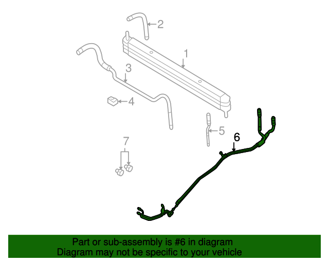 Genuine OEM Ford Press Line Assembly Part# 9L3Z-7R081-B Fits 2009 Ford ...