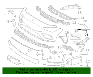 118-885-65-02 - Lower Trim 2020-2023 Mercedes-Benz CLA 35 AMG ...