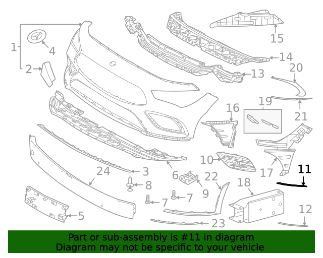 118-885-59-01-64 - Upper Trim 2020-2021 Mercedes-Benz CLA 35 AMG ...