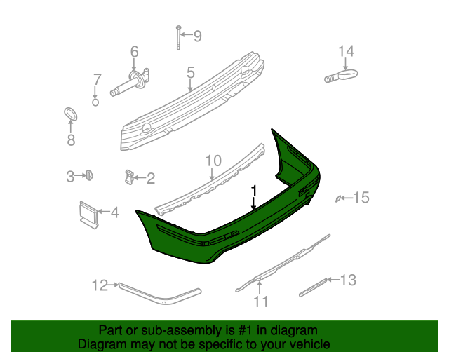 Genuine BMW 51-12-2-498-489 | Bumper Cover | FREE Shipping on Most ...