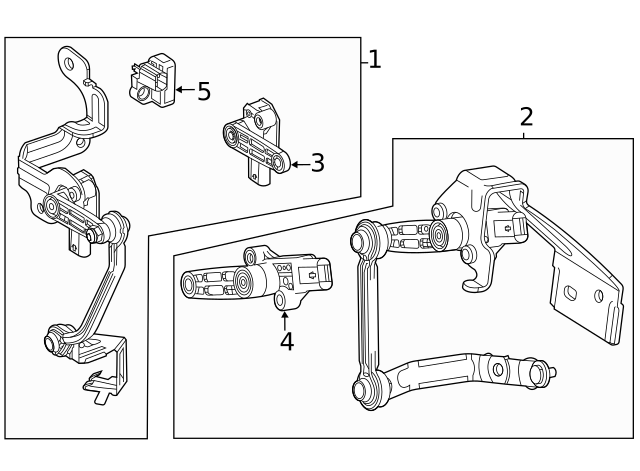 247-320-46-04 - Headlight Level Sensor 2019-2023 Mercedes-Benz ...