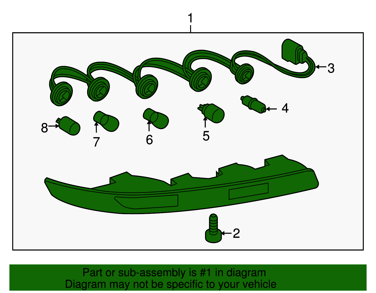 2009-2017 Audi Tail Lamp Assembly 8R0-945-096-B | Genuine Audi Parts