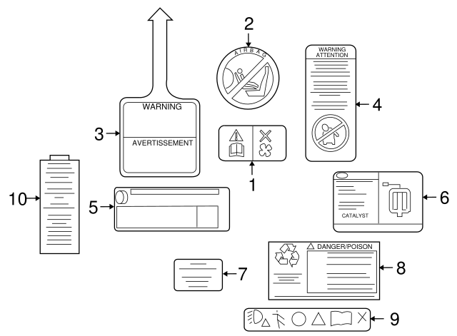 2008 Land Rover LR3 Emission Label BAC501320 | JaguarParts.com