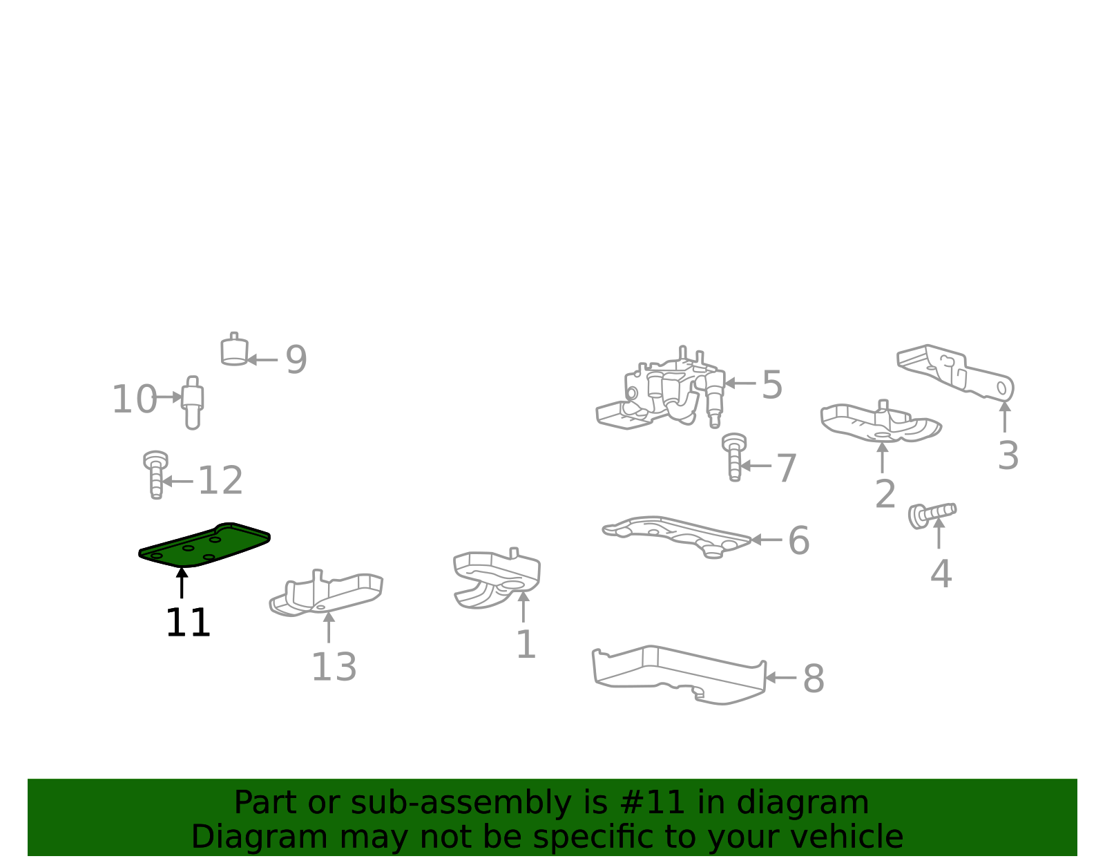 M2DZ-98245A26-A - Bracket - Soft Top Latch Mount 2021-2024 Ford Bronco ...