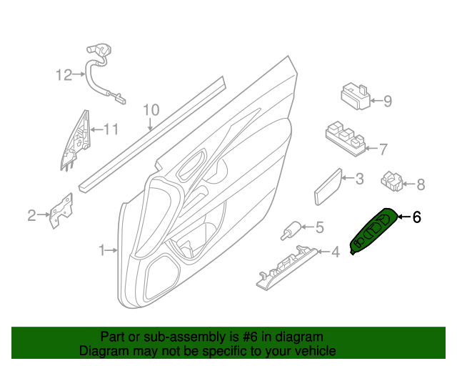 80961-3KA0B - Switch Bezel 2013-2020 Nissan Pathfinder | Nissan Parts ...