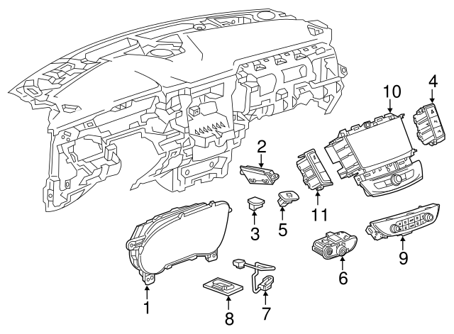 2020-2021 Buick Enclave Instrument Cluster 84924937 | TascaParts.com