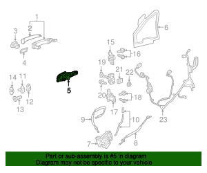 2017-2022 GM Front Passenger Side Door Outside Handle Bracket 13512735 ...