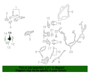 13591436 - Side Door Lock Striker 2013-2024 GM | GMPartsNow