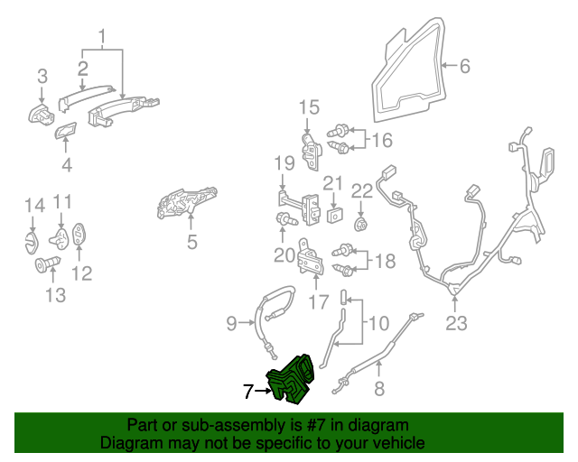 Latch (Replaces Part Number 13528318) 13533603 | GMPartsDirect.com