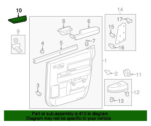 74221-0C020 - Cap; Cover - 2007-2022 Toyota | OEM Genuine Toyota Parts