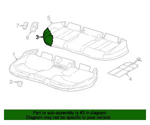 V04-017-001-AN - Seat Cushion Pad 2018-2024 Audi | AutoNationParts.com