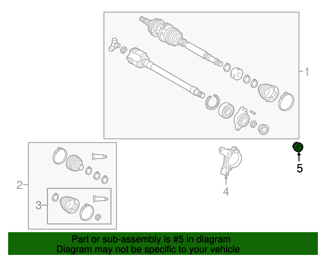 2018-2024 Toyota Axle Seal 90311-50058 | OEM Parts Online