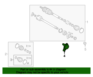 2018-2021 Toyota Bearing Support 43457-06150 | OEM Parts Online