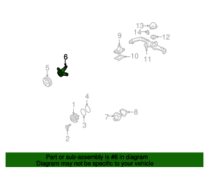 2001-2004 Nissan Pathfinder Pulley Bracket 21046-4W000 | TOM HESSER NISSAN