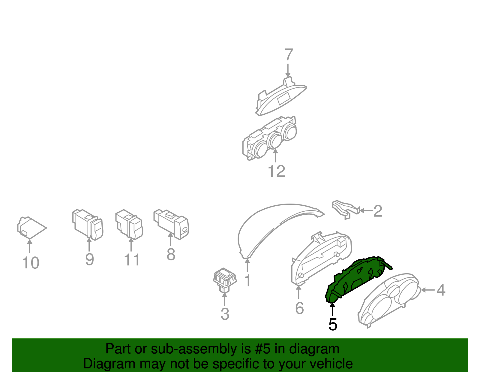NF47-55-471A - Inst Cluster 2006-2007 Mazda MX-5 Miata | AutoNation Parts