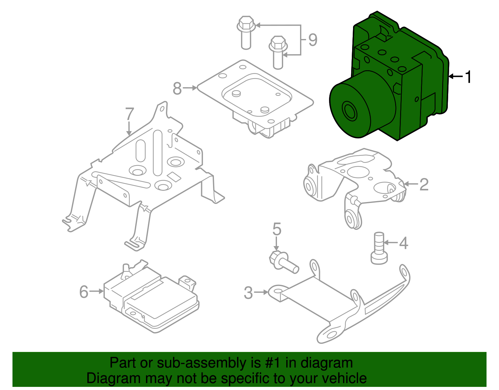 2009-2016 Volvo ABS Control Unit 31329140 | OEM Parts Online