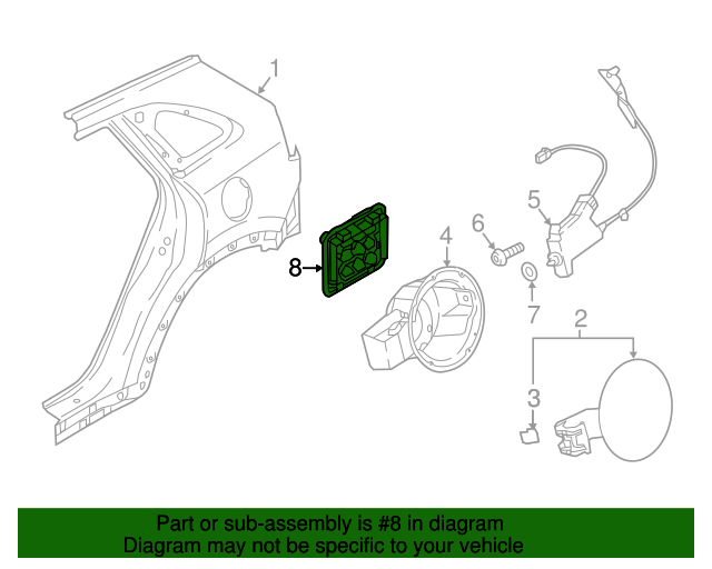 97510-F2000 - Pressure Vent 2021-2022 Kia Niro EV | Kia.Parts Store