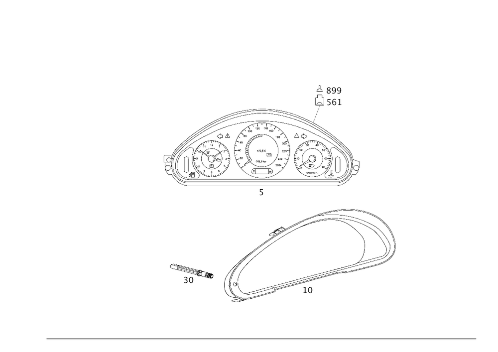 211-540-51-48 - Instrument Cluster 2007-2009 Mercedes-Benz E320 ...