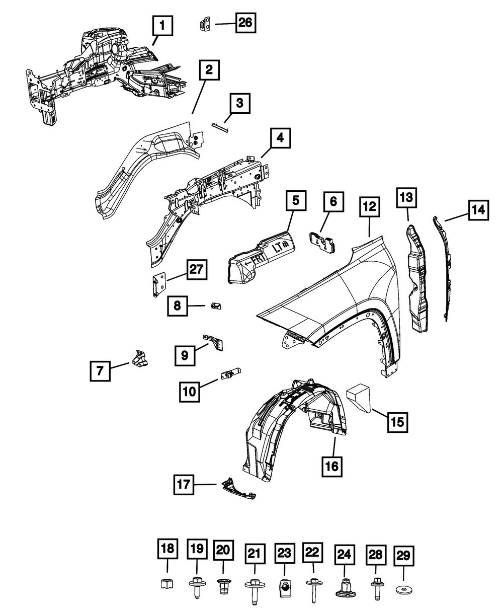 2025 Jeep Wagoneer S Outer Load Path Beam, Right 68577210AE | Mopar.com ...