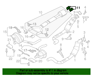 2003-2016 Porsche Muffler & Pipe Clamp 955-111-220-12 | Sunset Porsche ...