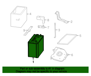 28800-20060 - Vehicle Battery - 2006-2010 Toyota Highlander | OEM ...