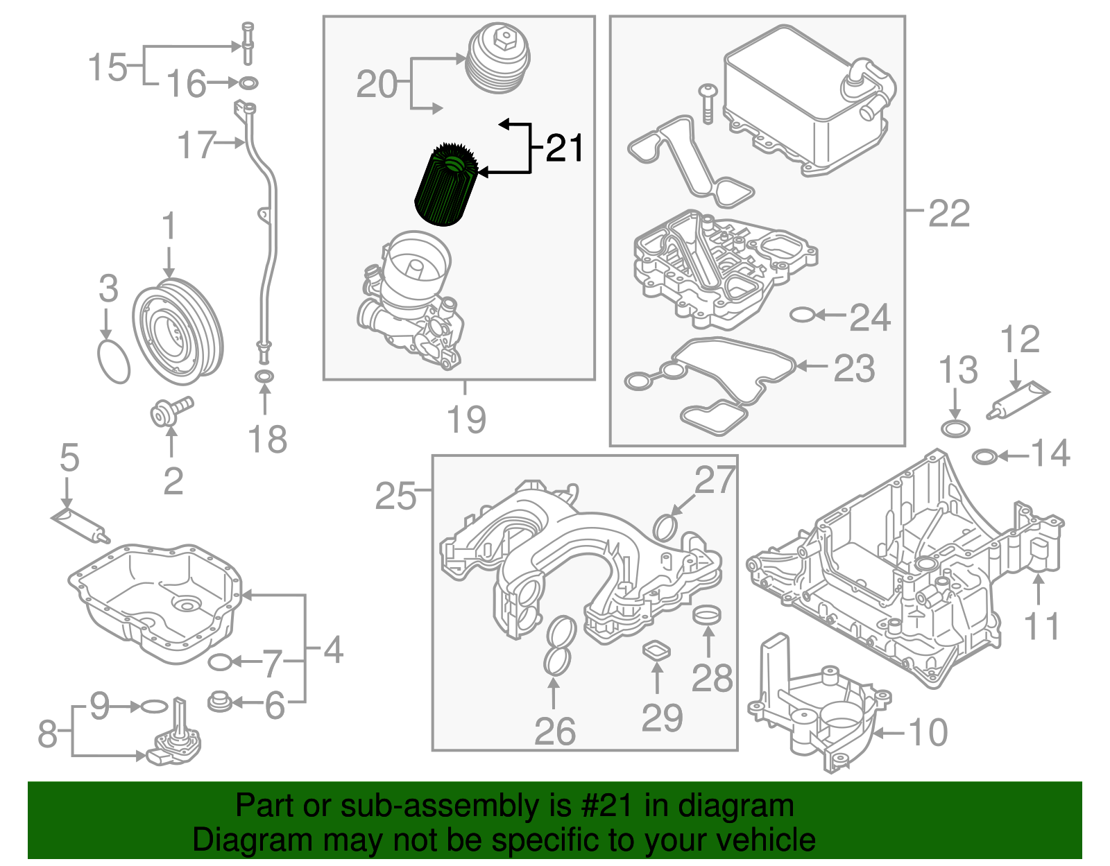 2013-2016 Volkswagen Touareg Oil Filter 59198405 | Retail Performance ...