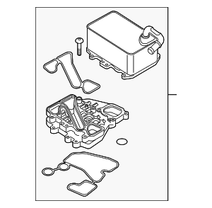 059-117-015-P - Oil Cooler 2013-2016 Volkswagen Touareg | Volkswagen ...