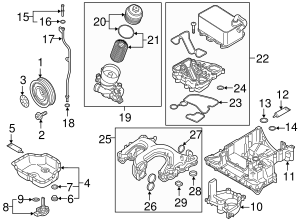 2013-2016 Volkswagen Touareg Oil Cooler Gasket 059-117-070 | vwpartscente