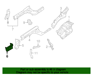 G5115-3SHMA - Rail Extension 2013-2019 Nissan Sentra | Nissan Parts ...
