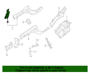 751F7-EL030 - Closing Plate Bracket 2007-2019 Nissan | AutoNationParts.com