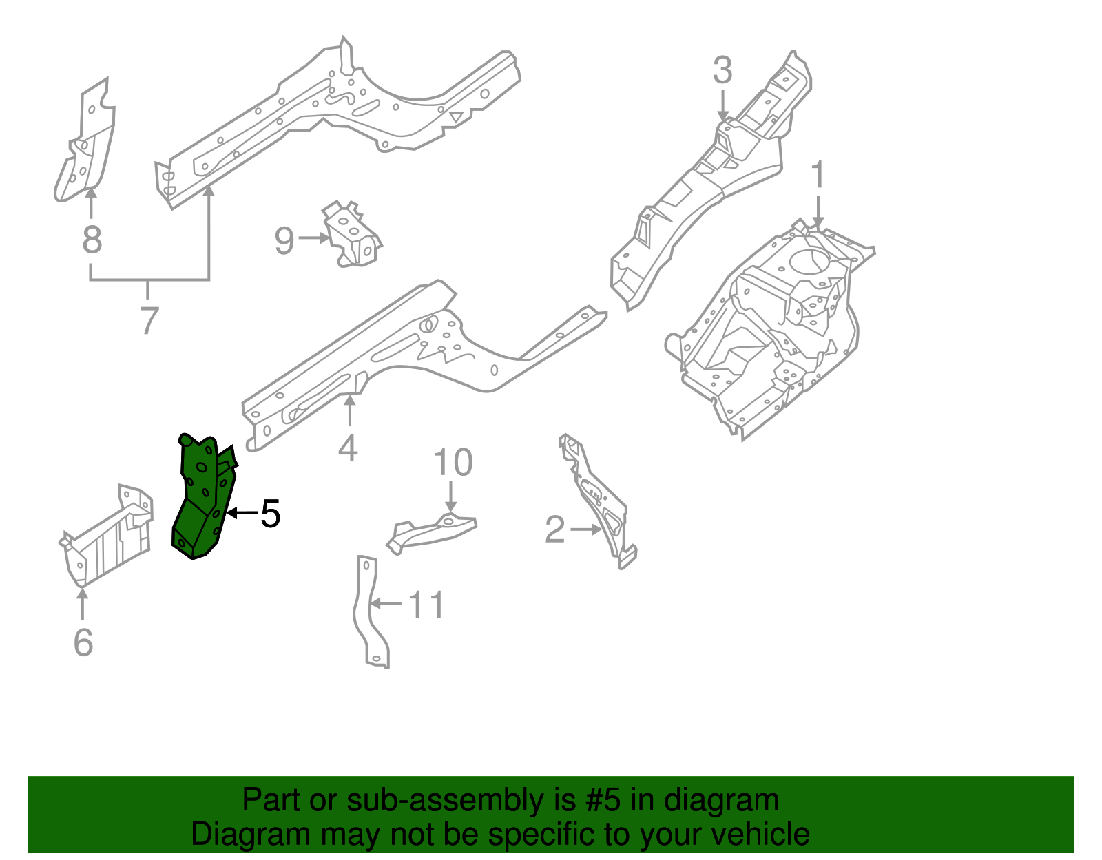 2007-2019 Nissan Front Bracket 751F0-EL030 | Bill Kay Nissan Parts