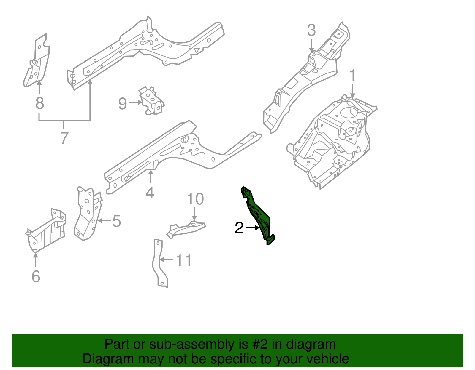 F4191-3SHMA - Front Support 2013-2019 Nissan Sentra | Nissan Parts ...