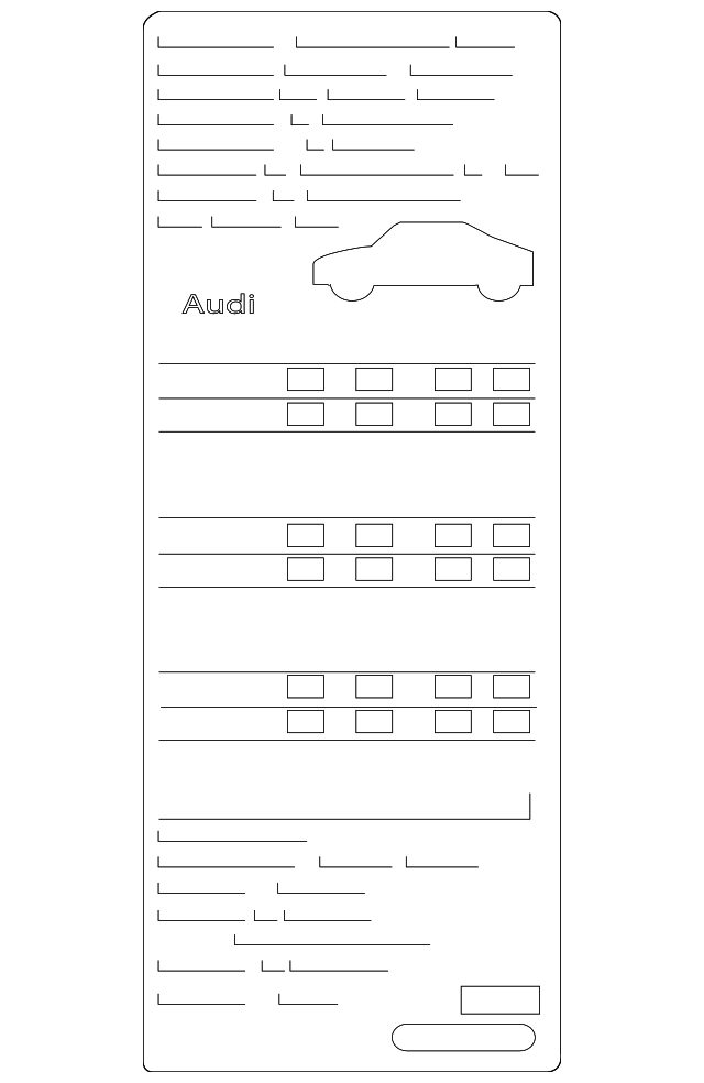 2016 Audi A3 Tire Info Label 8V0-010-502-EQ | Audi USA Parts