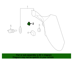 000-998-17-42 - Tail Light Grommet 2015-2023 Mercedes-Benz | Mercedes ...