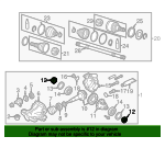2011-2019 Infiniti Axle Seal 38342-1LB0A | Genuine Infiniti Parts