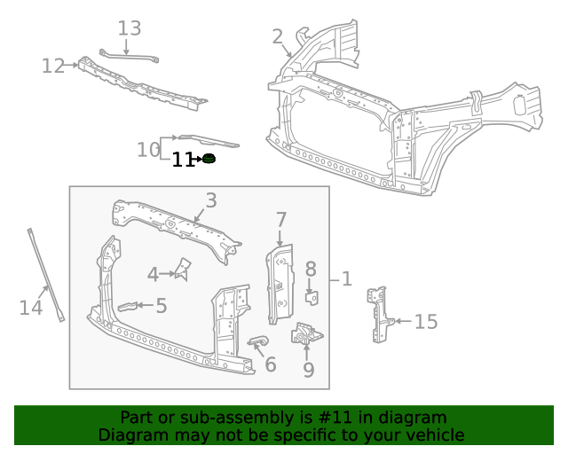 2019-2022 GM Radiator Upper Insulator 84130582 | GMPartsDirect.com