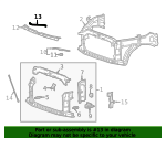 2019-2023 GM Diagonal Brace 84455014 | GMPartsDirect.com