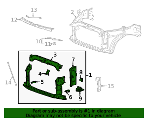 2021-2023 GM Radiator Support 85544204 | Auto Parts Express