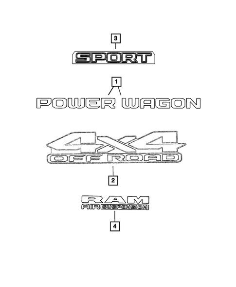 Decals and Tape strips for 2020 Ram 2500 | Mopar eStore