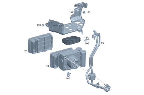 Compressor/Pressure Reservoir/Valve Unit for 2015 Mercedes-Benz C300 ...