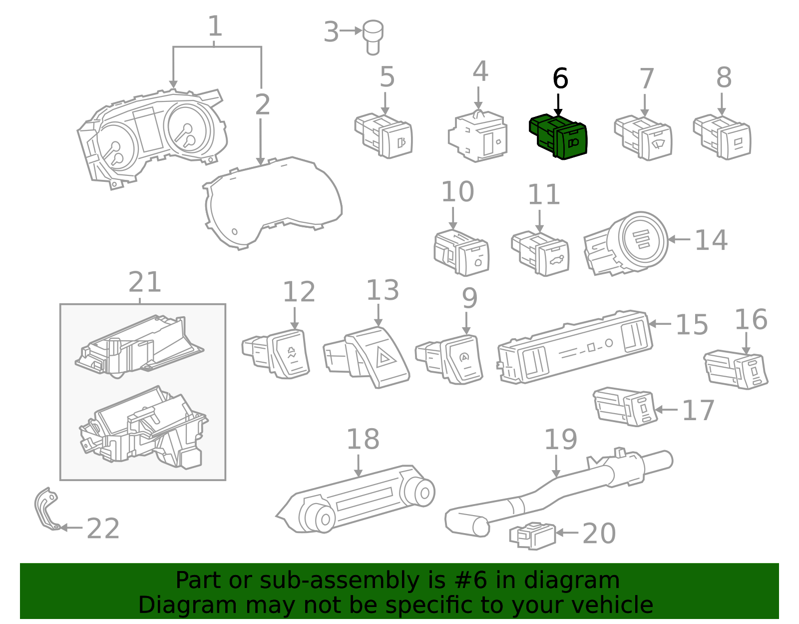 2018-2024 Toyota Switch 84153-0R010 | Lithia Toyota Parts
