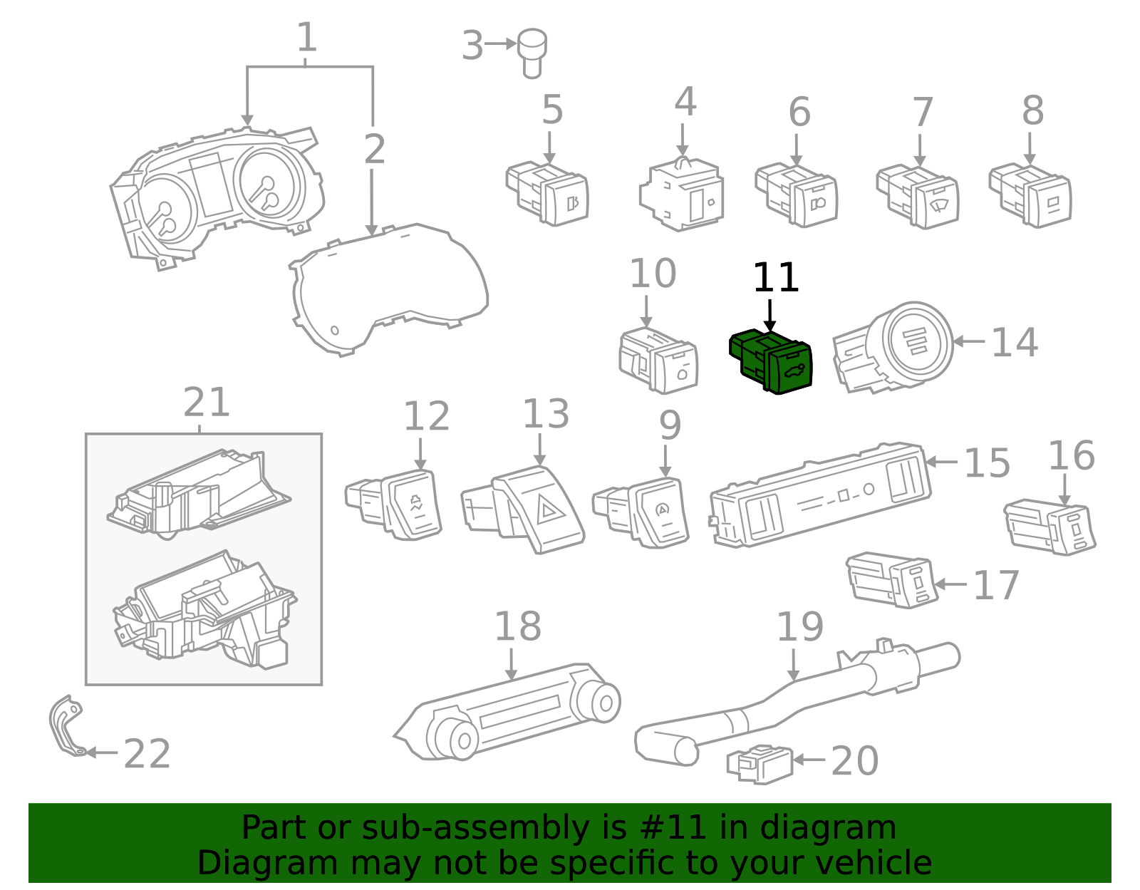 2019-2024 Toyota Switch 84966-0R010 | Toyota Parts Center
