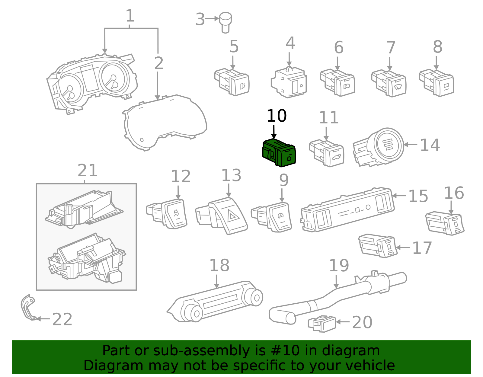 2018-2024 Toyota 2018-2024 Toyota - Switch 84255-0R020 | Sparks Parts