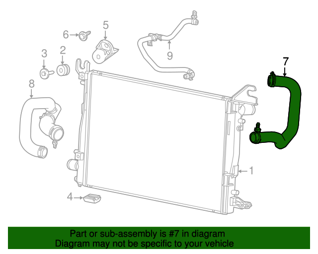 2013-2016 Ram Hose 52014722AD | TascaParts.com