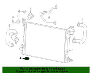 2013-2015 Ram Radiator Lower Insulator 68210885AA | TascaParts.com