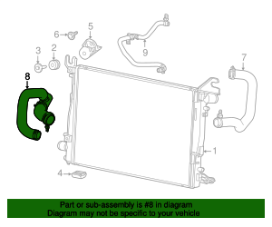 2013-2015 Ram Outlet Hose 68166470AF | TascaParts.com