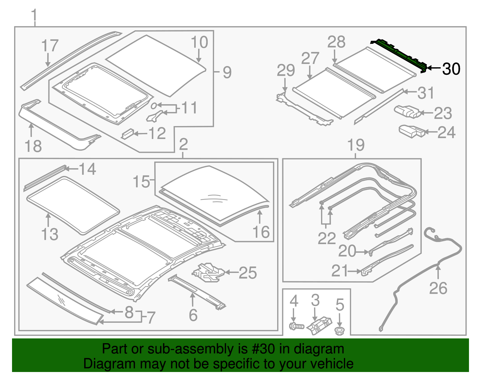 81651-B1010 - Sunroof Cover Bracket 2015-2020 Hyundai | AutoNation Parts