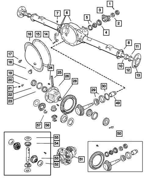 Differential and Housing for 2003 Dodge Dakota | DodgeParts.com