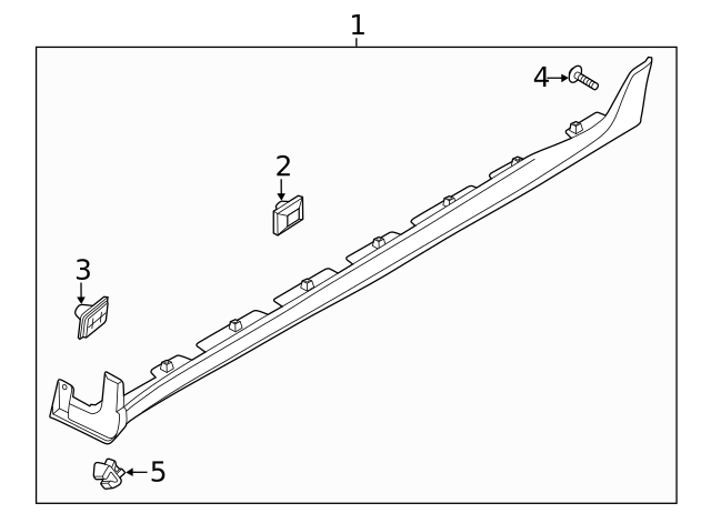 Genuine Rocker Molding for 2019-2022 Hyundai Veloster N | Part# 87752 ...