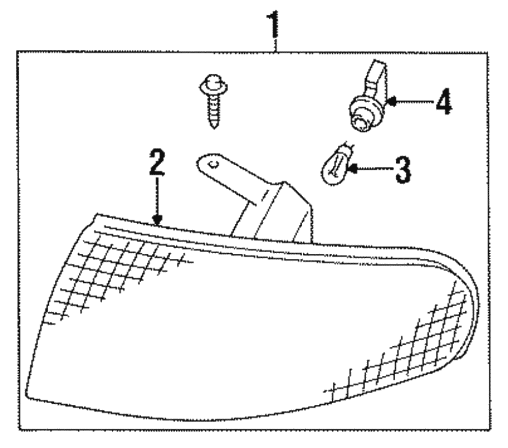 1997-1998 Nissan 240SX Front Corner Lamp (lh) (s14 Kouki) 26175-81F25 ...